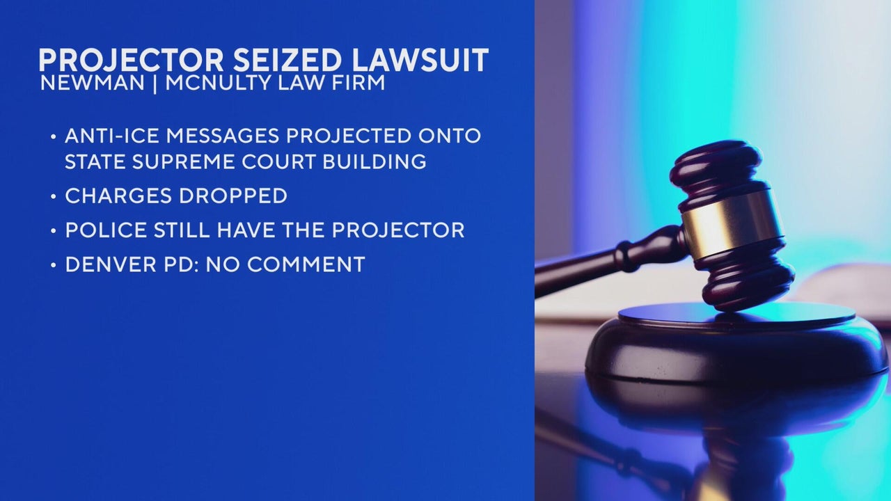 Protester sues Denver police, Colorado State Patrol for return of projector