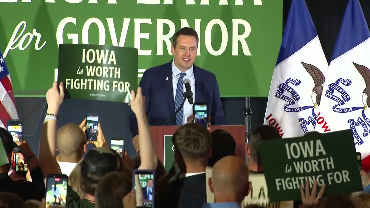 Watch: Zach Lahn gives victory speech after winning the GOP primary for ...
