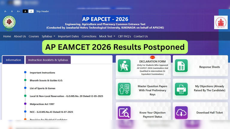 AP EAMCET 2026 results delayed: APSCHE to announce new date soon