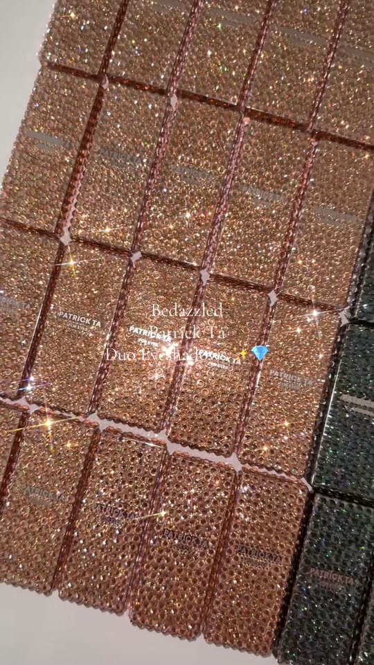 Stunning rhinestone eyeshadow