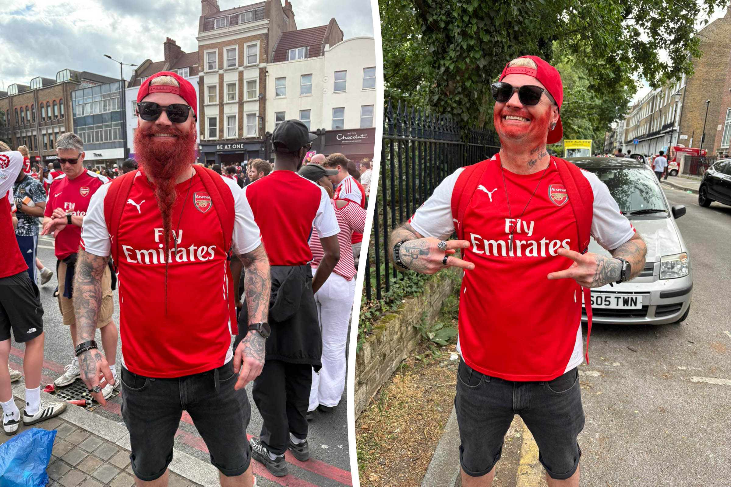Fan who stopped shaving until Arsenal won league cuts beard after decade
