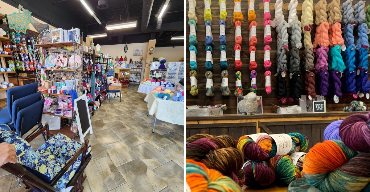 The yarn selection at this Texas shop feels like a treasure hunt for ...