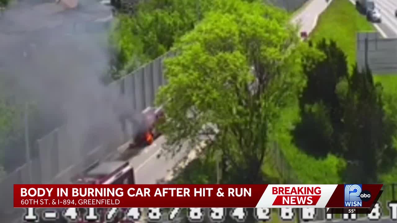 Man dies in crash, vehicle fire in Greenfield