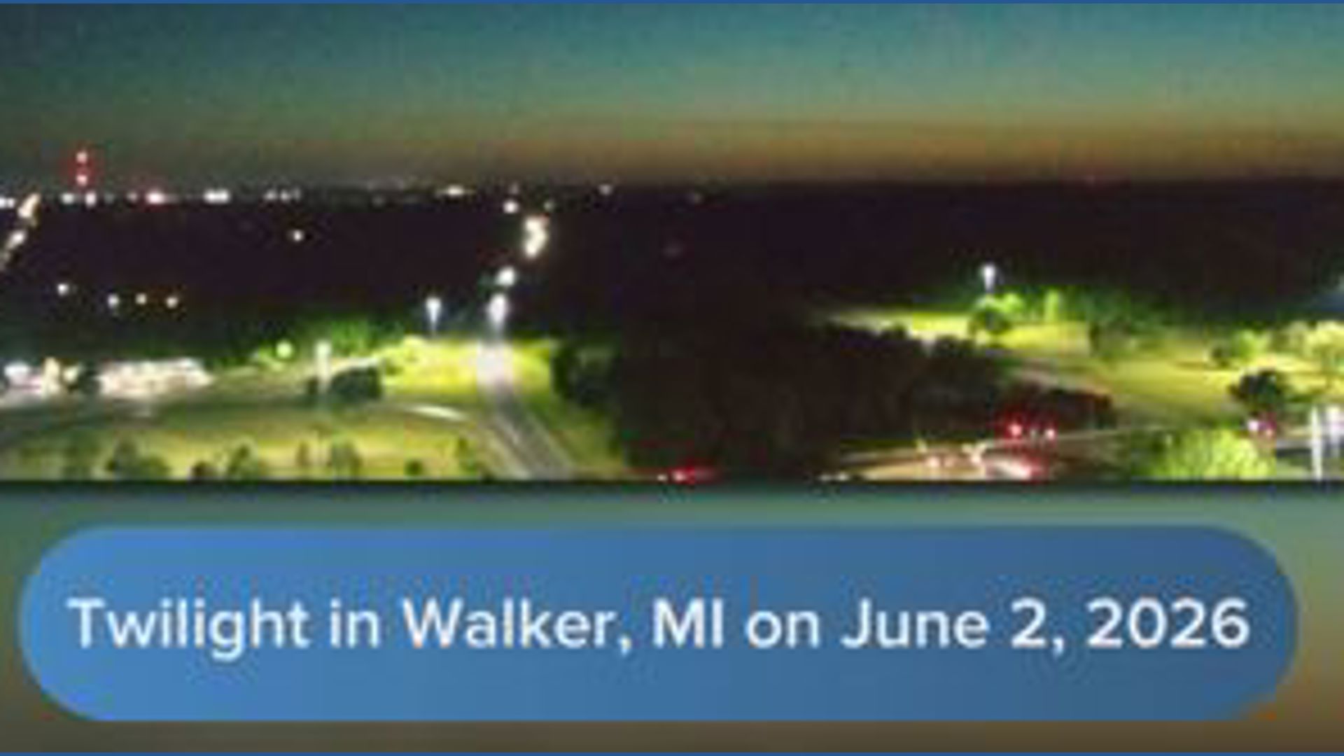 Twilight in Walker on June 2