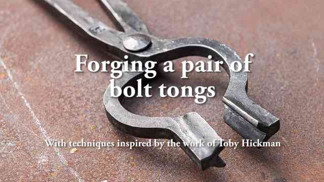 Every blacksmith needs a pair of these – forging bolt tongs by hand