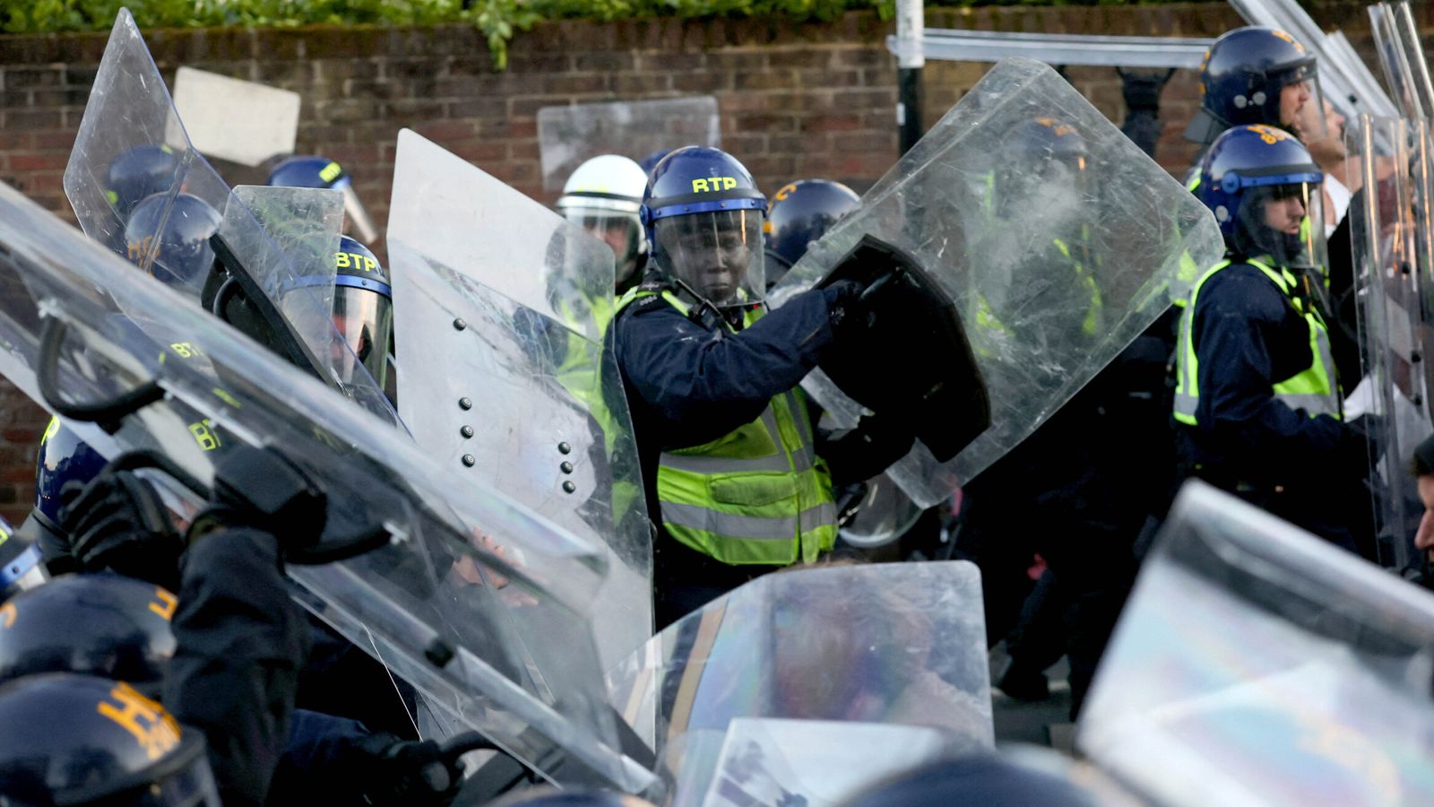 Night of violence at Henry Nowak protest as police pelted with missiles