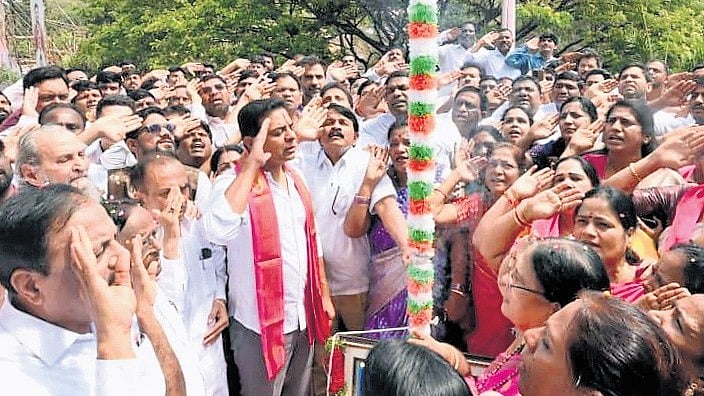 BRS leader KT Rama Rao urges people to prepare for another movement