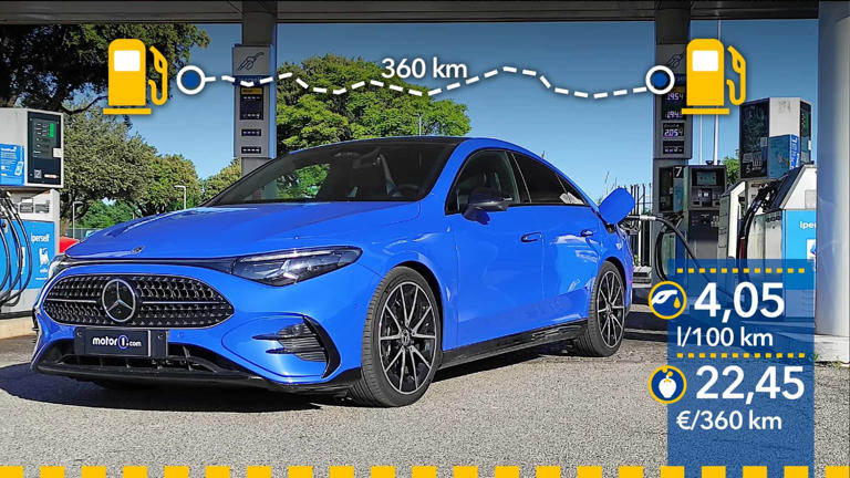Mercedes-Benz CLA híbrido ligero (2026), prueba de consumo real