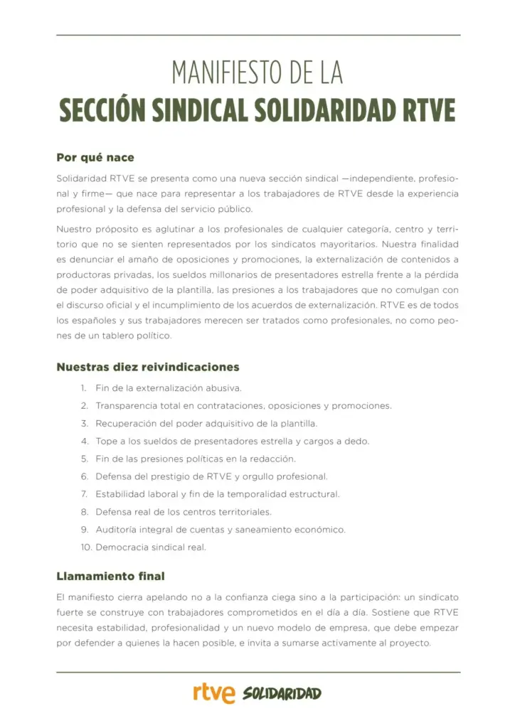 Piden que La 1 vuelva a ser de los españoles mientras RTVE vende a ...