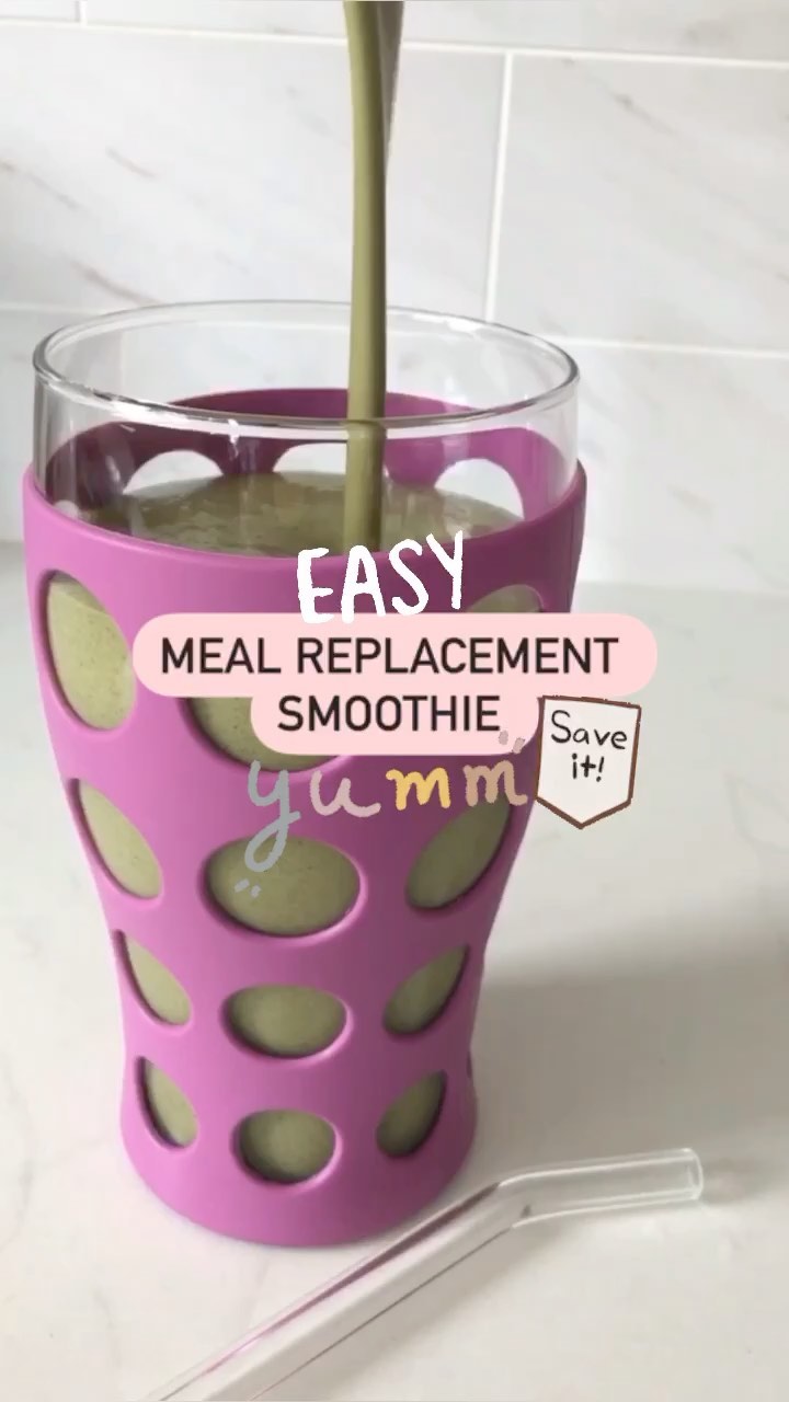 This easy & delicious meal replacement smoothie is nutrient-dense