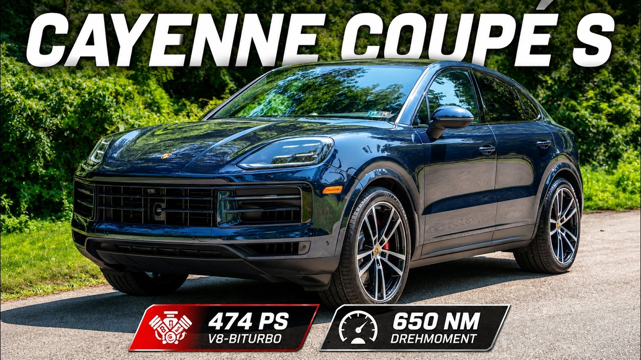 2024 Porsche Cayenne Coupé S in Algarve blue metallic | V8-power im Check