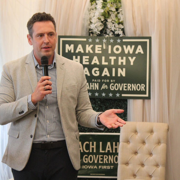 Zach Lahn wins Iowa GOP governor primary, upsetting Trump-backed rival