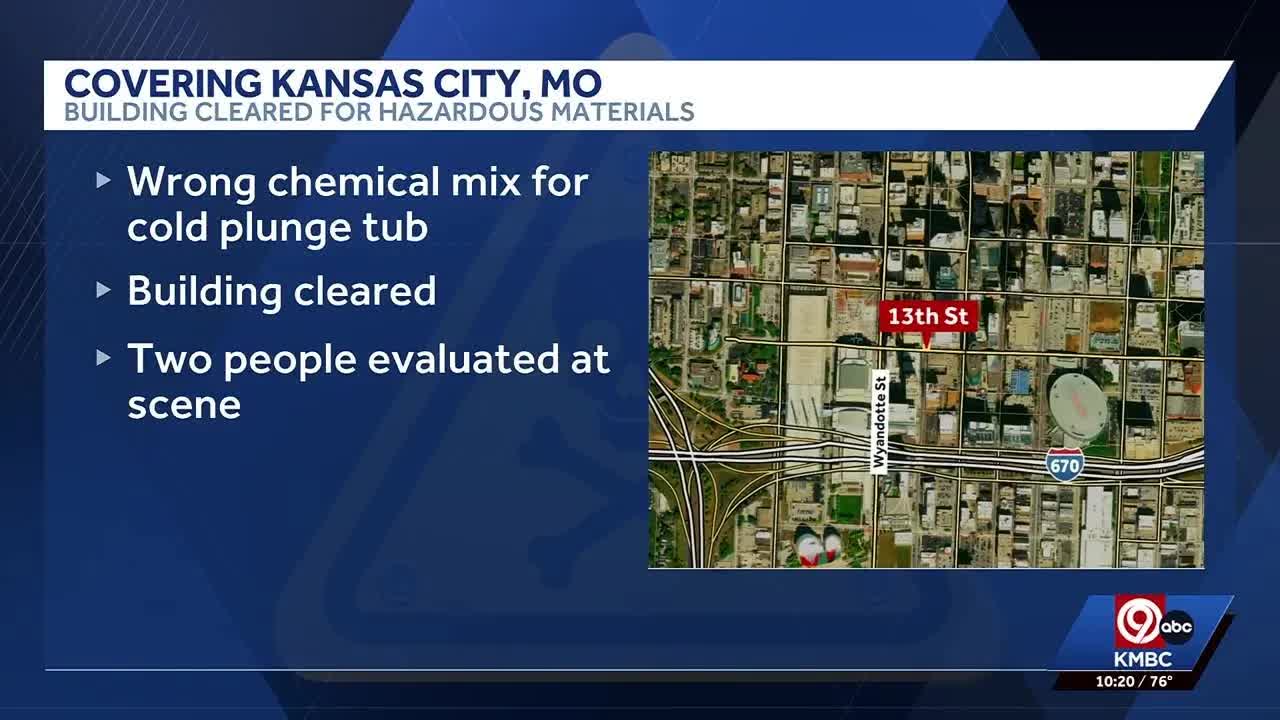 Hazmat responds after chemical mix-up in cold plunge tub, two hospitalized