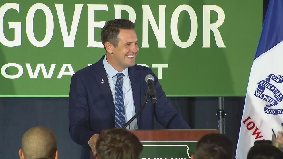 Zach Lahn wins GOP nod for Iowa governor as Rep. Randy Feenstra concedes
