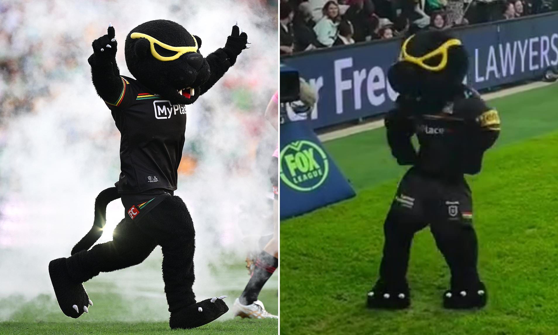 Footy fans think NRL superstar went undercover as his team's mascot