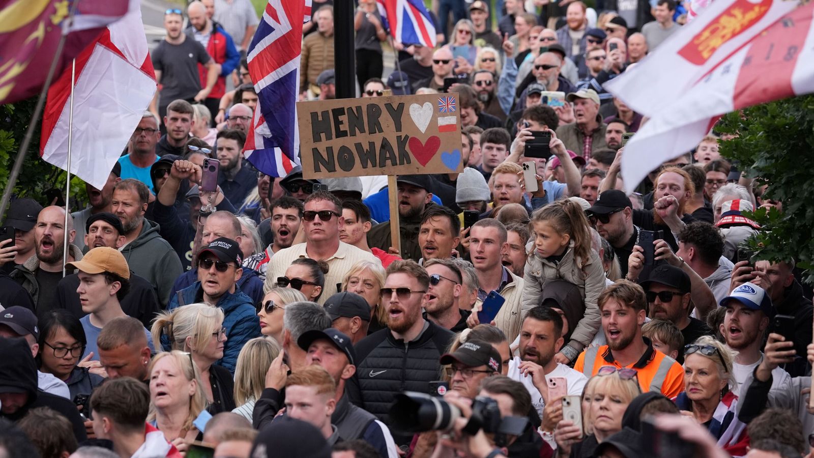 Protests over Henry Nowak murder turn violent