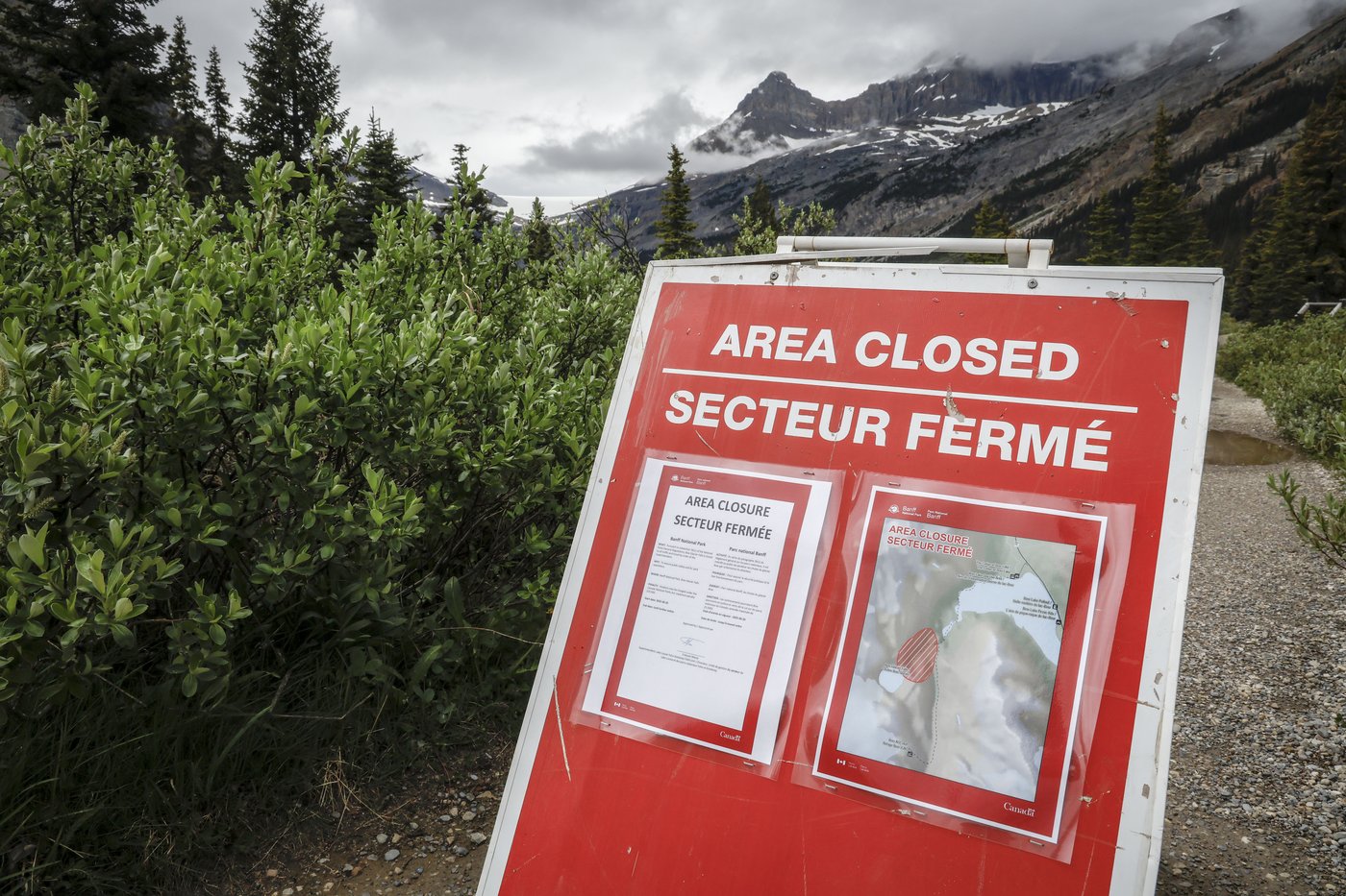 Section of Banff National Park remains closed to visitors one year ...
