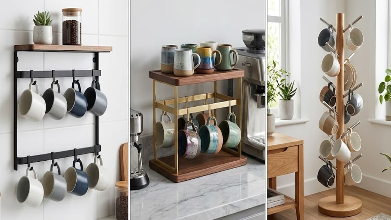 Kitchen decor: 5 creative cup rack ideas for a stylish, modern upgrade!