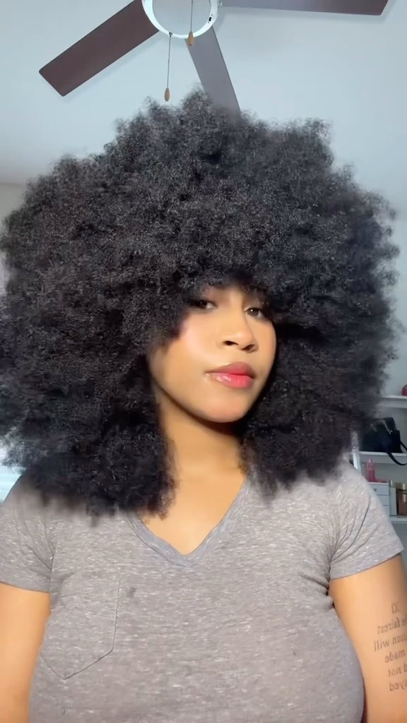 After Shower Afro Hair Routine Styling