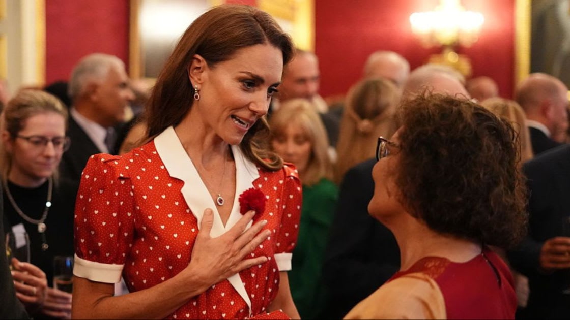 Princess Kate stuns in $1.7K red dress at King Charles’ special cancer ...
