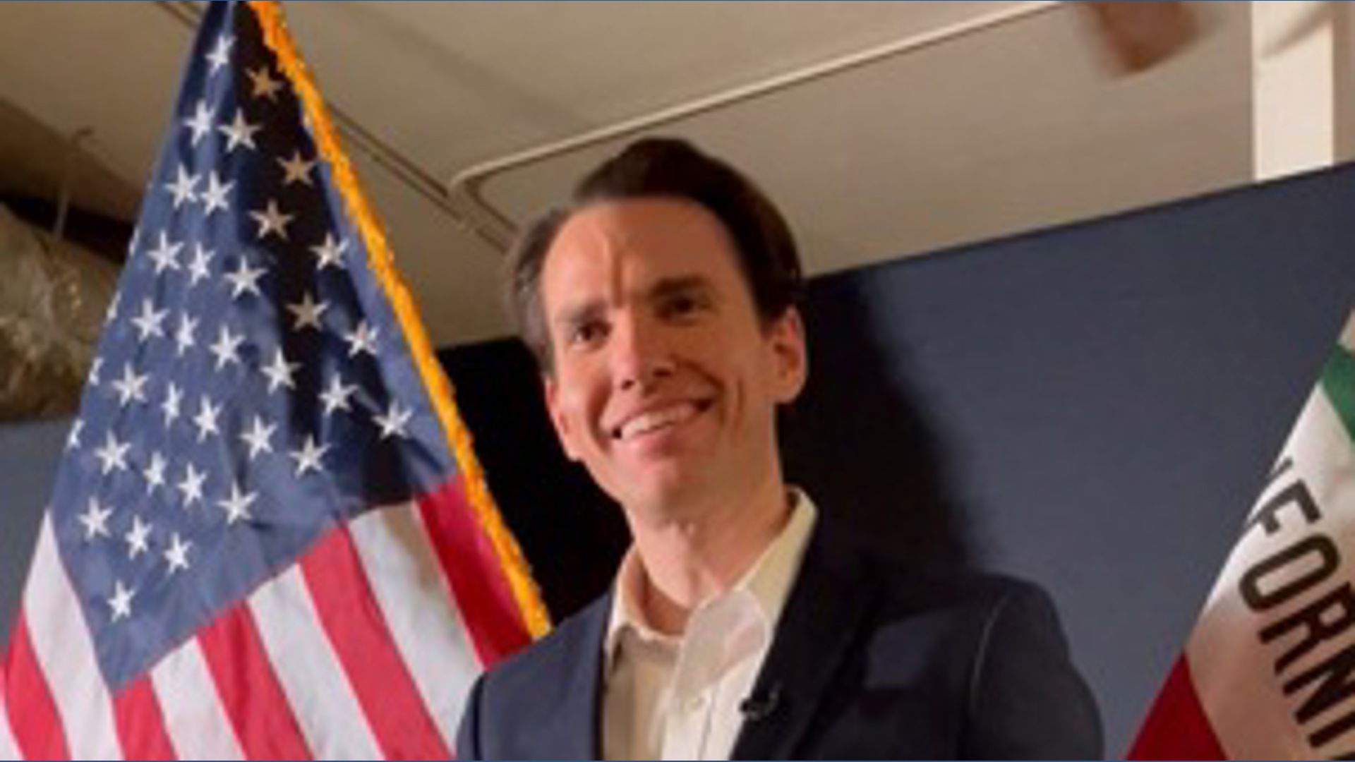 Independent Rep. Kevin Kiley addresses supporters in Roseville