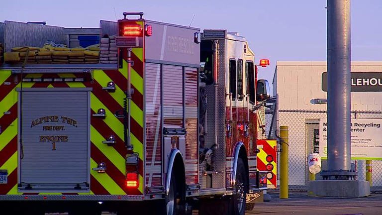 30 firefighters put out fire at Plainfield Township recycling center