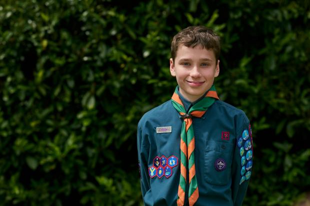 Young Scout camps 1,000 nights to raise £10,000 for hospice, wins top award