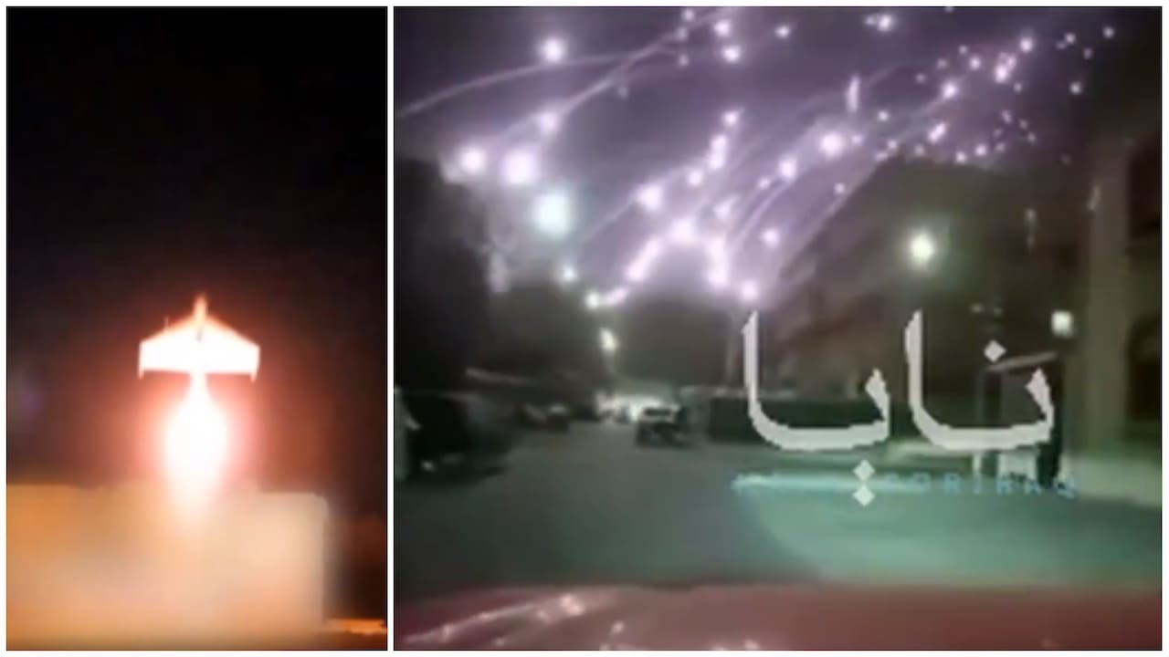 Caught on camera: Missile explodes mid-air, explosions light up Kuwait ...
