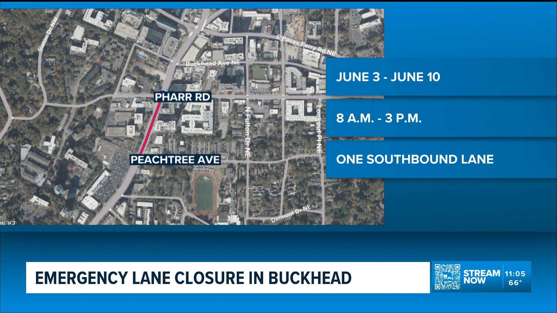 Emergency roadwork set to close busy part of Buckhead road