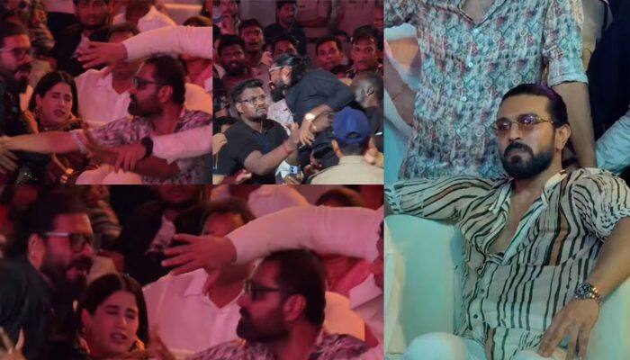 Ram Charan's lookalike fan breaches security at Peddi event, leaves ...