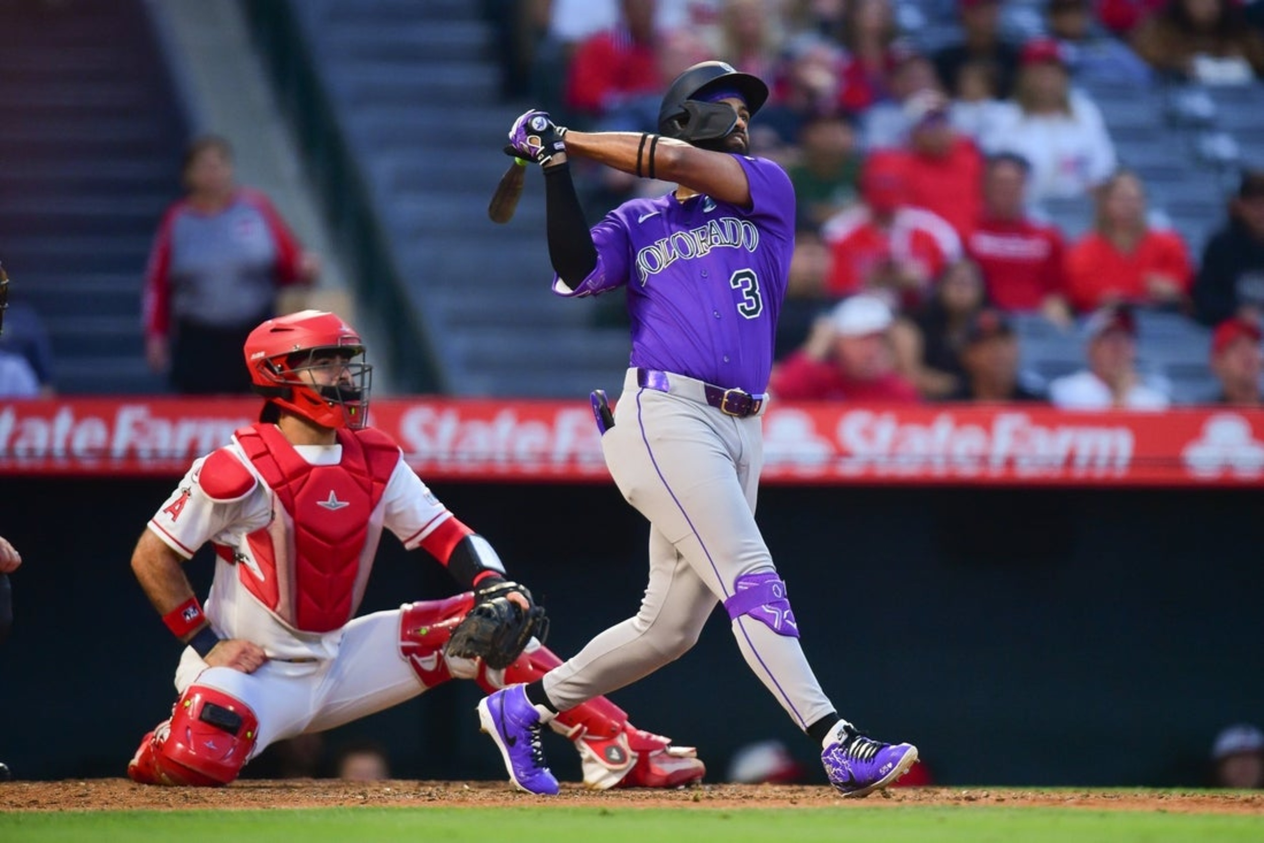 Rockies build 8-run lead, secure series win over Angels