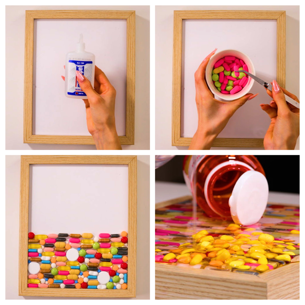Resin pills painting!💊🖼️