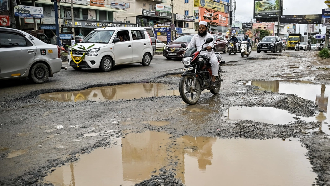Heavy rain floods Bengaluru’s ORR for second day, more showers ahead