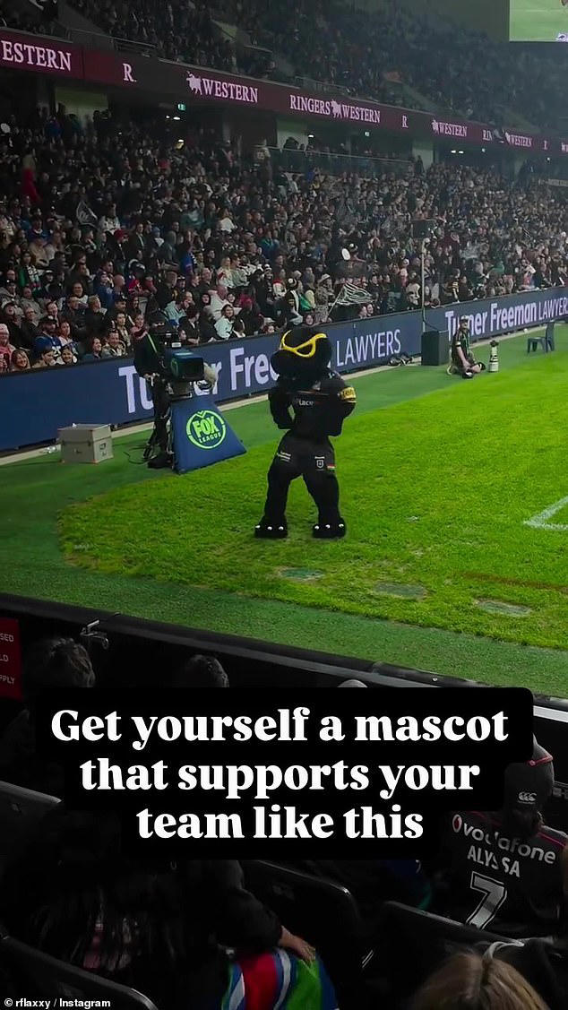 Footy fans think NRL superstar went undercover as his team's mascot