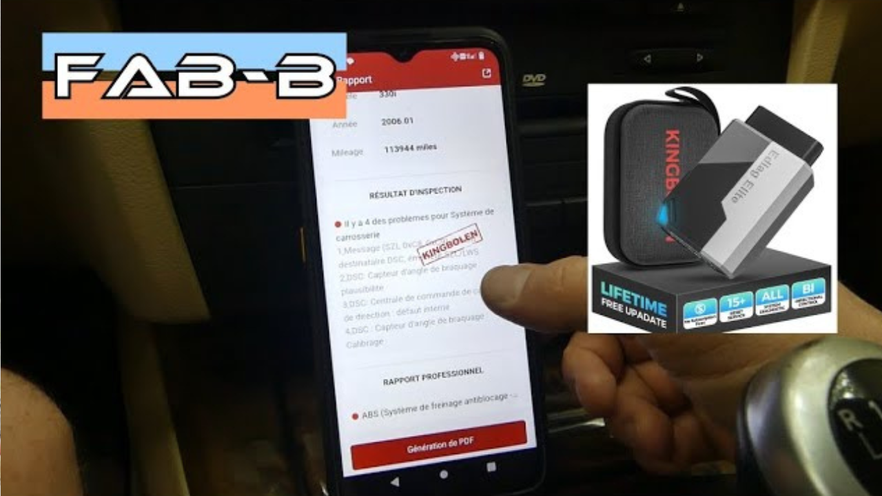 Test du Kingbolen Ediag Elite un adaptateur OBD2 compact et puissant
