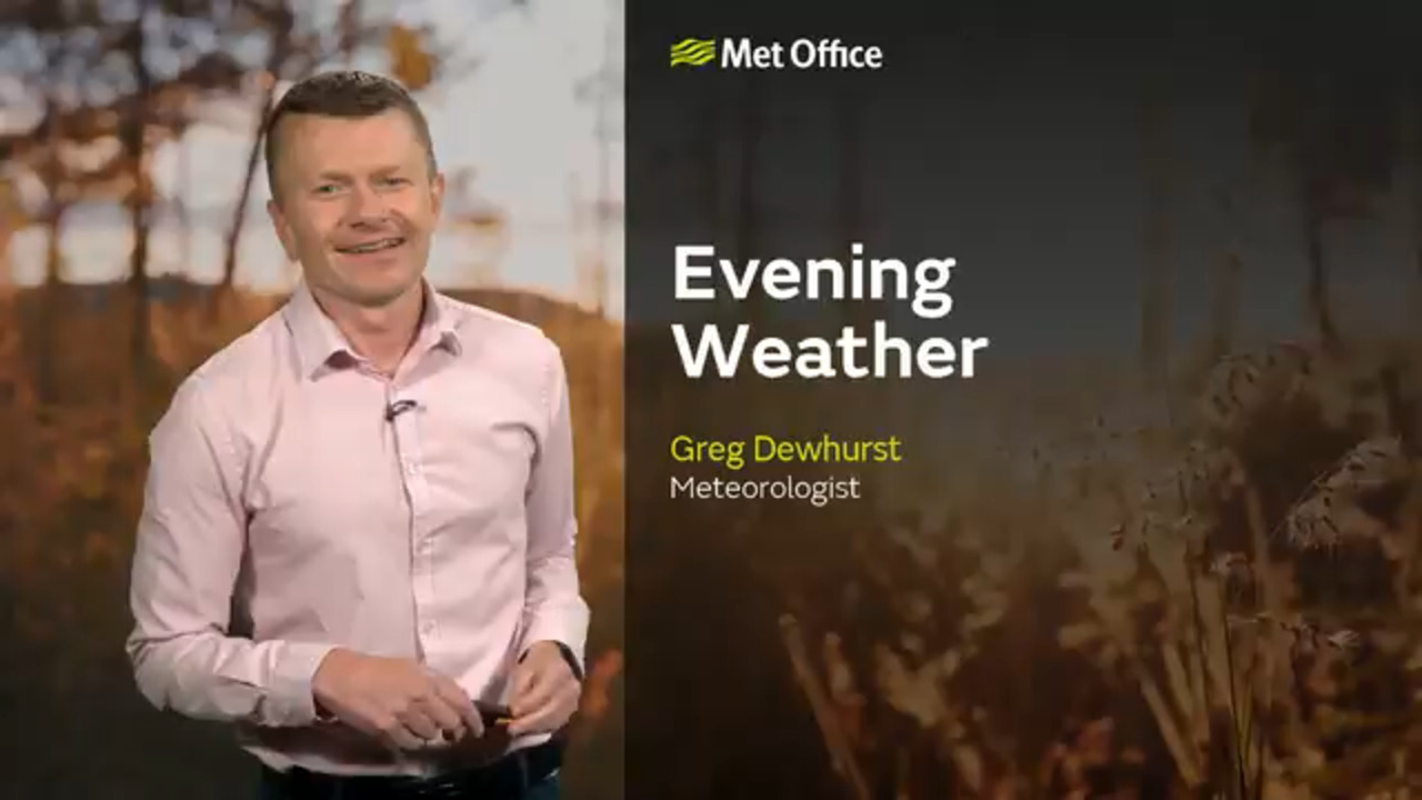 Met Office Tuesday evening weather forecast 26/05/26