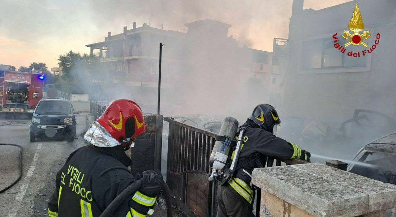 Incendio a Fasano: fiamme in una carrozzeria nella zona industriale ...