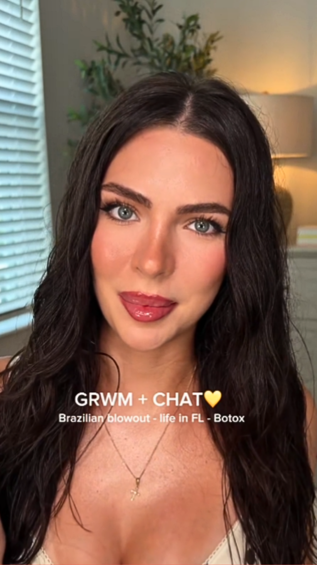 Chatty GRWM soft glam makeup routine