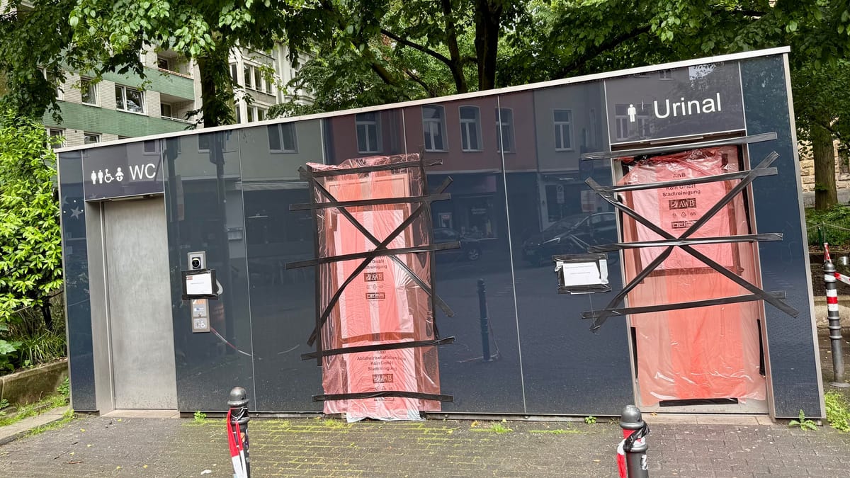 Toiletten am Brüsseler Platz bleiben für Wochen gesperrt