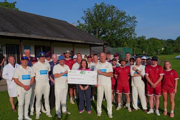 Over 40s cricketers raise record funds for local causes