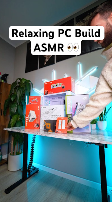 Relaxing PC build ASMR experience