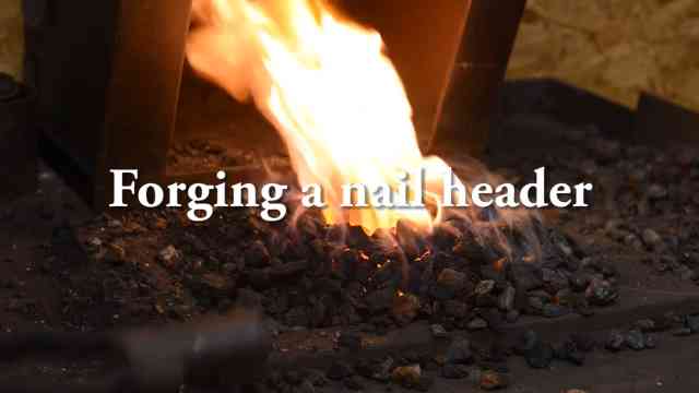 Before factories, every nail needed this tool – forging a nail header