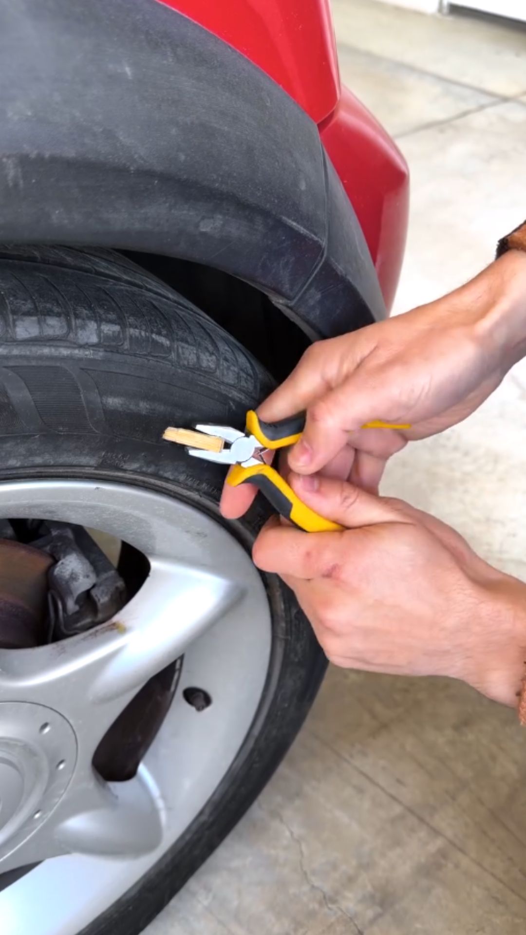 Satisfying tire repair: Fixing a side cut on rubber