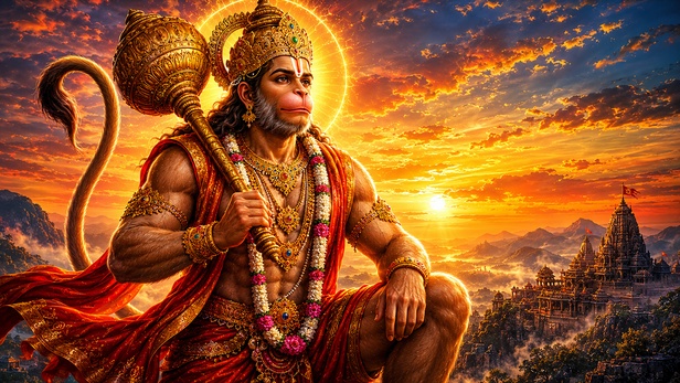 What happens when you offer 108 leaves to Hanuman Ji?