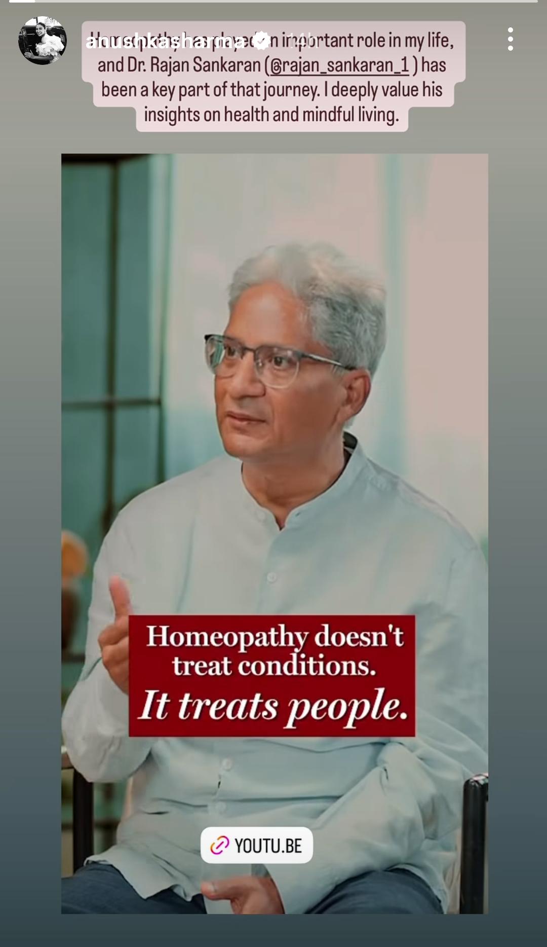 Anushka Sharma says homeopathy played an important part in my life ...