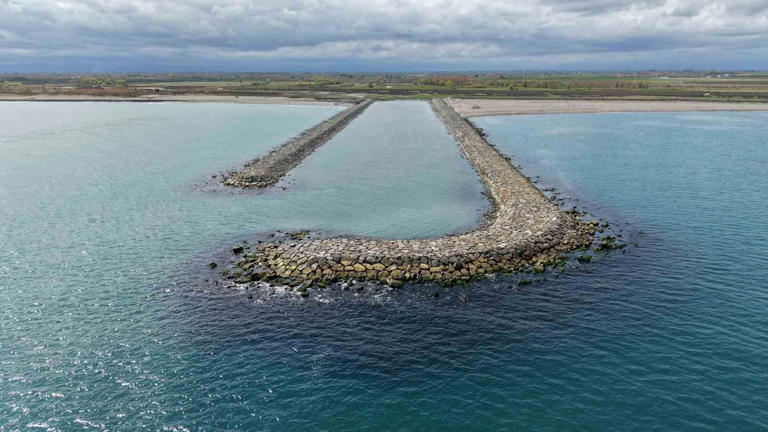 Çarşamba Dumanlı denize çıkış yapısı tamamlandı