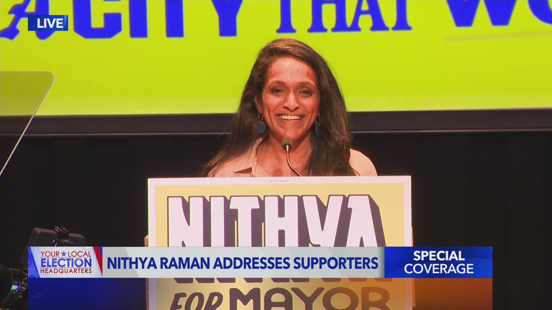 KTLA 5 election coverage: LA mayoral candidate Nithya Raman addresses ...
