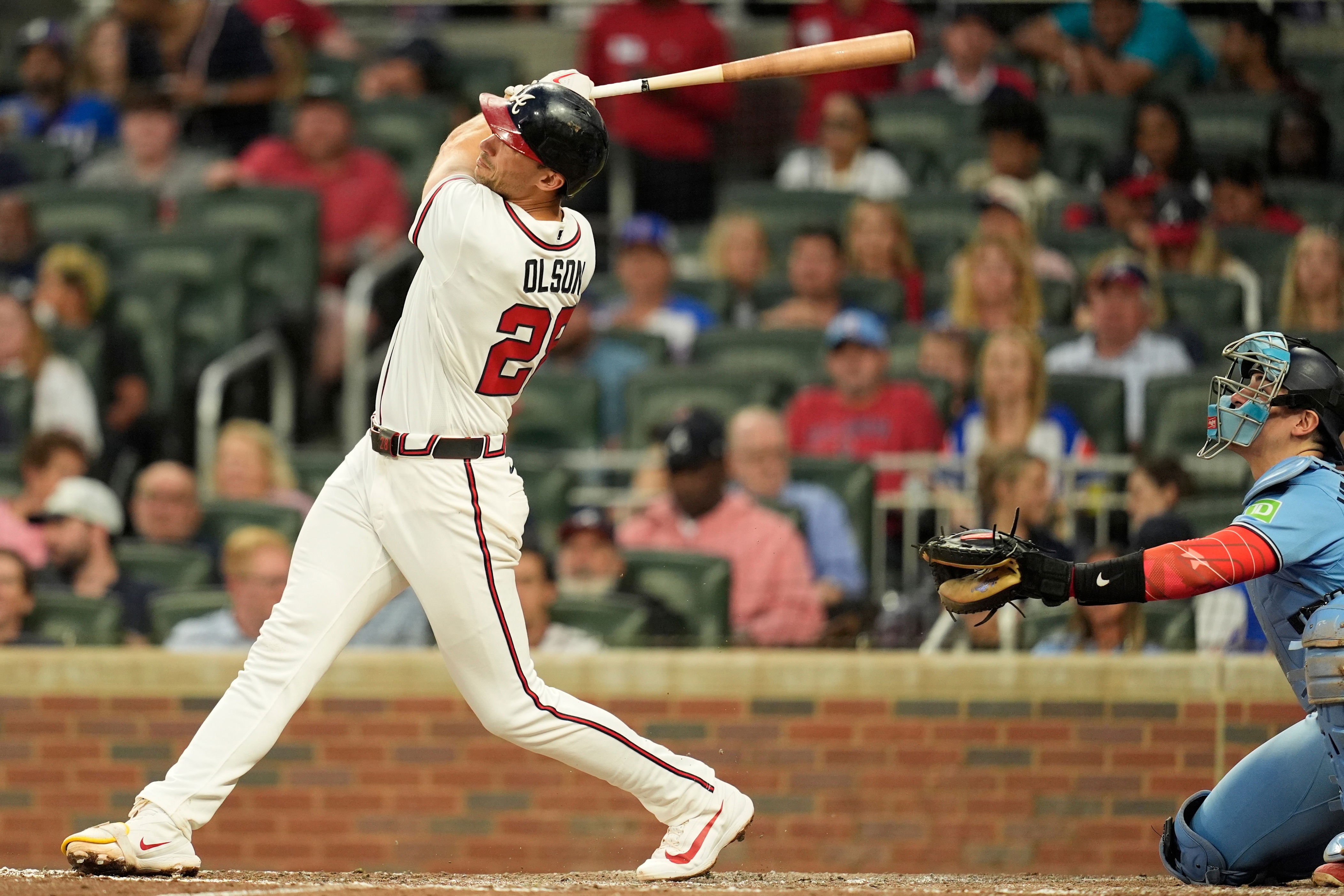 Matt Olson, baseball's iron man, stars for the Braves on Lou Gehrig Day