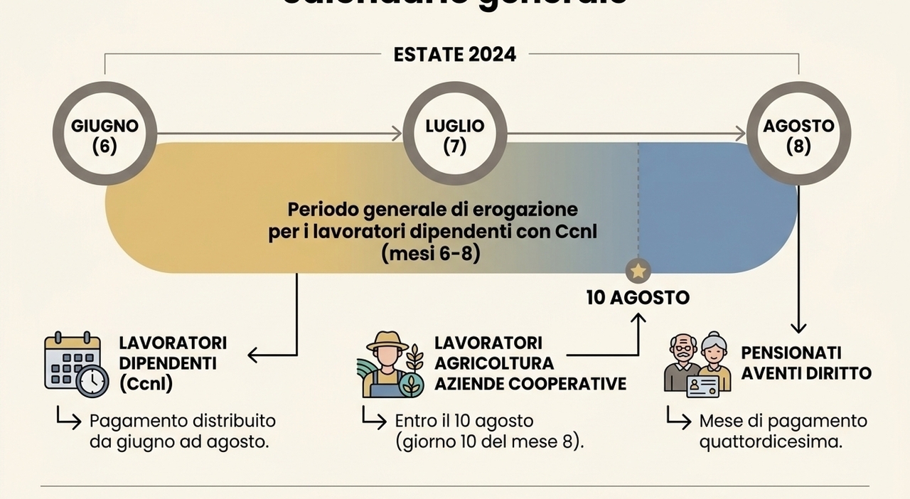 Quattordicesima, a chi arriva a giugno? Il calendario dei pagamenti in ...