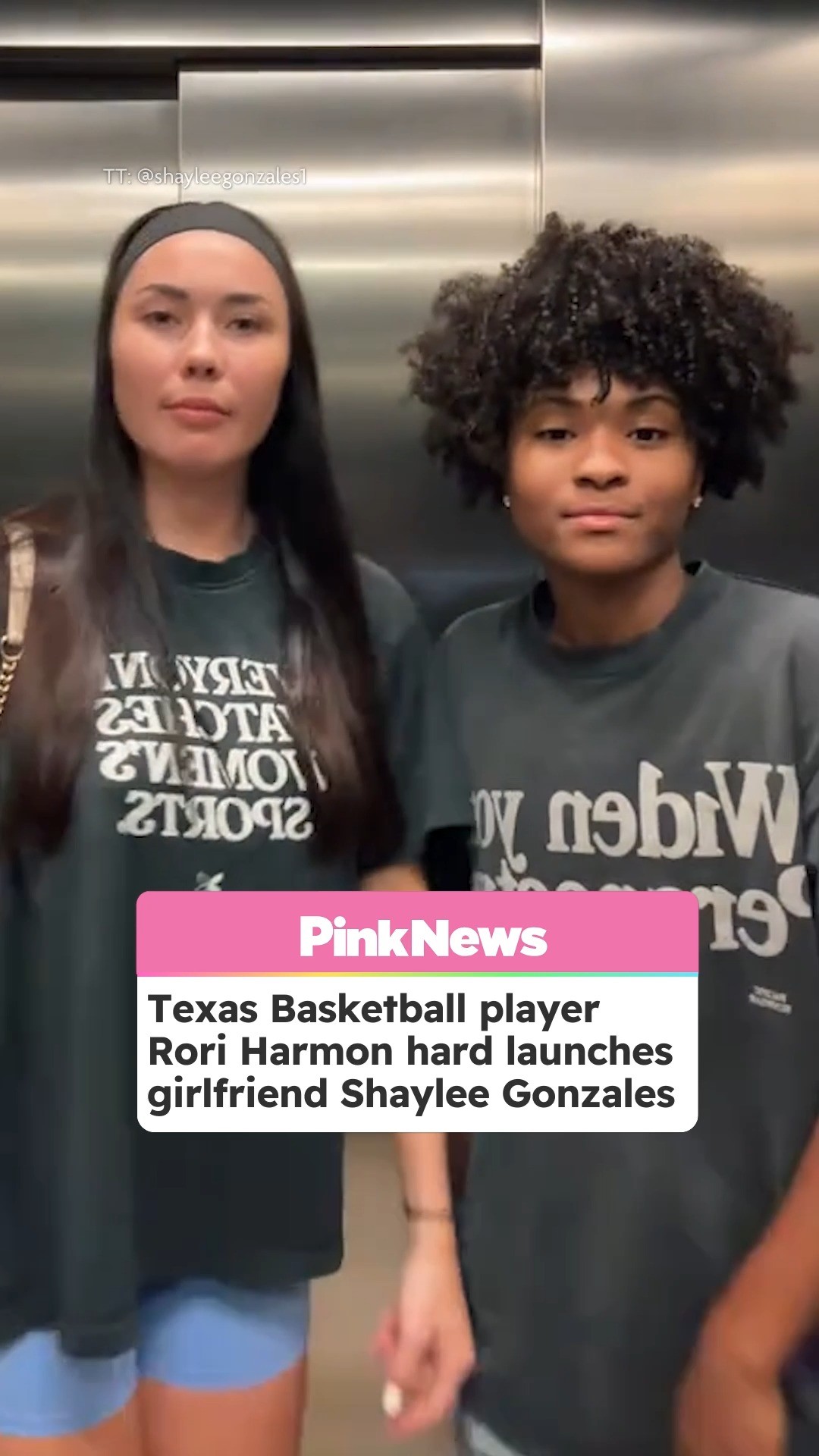 Texas Longhorn Rori Harmon and former teammate Shaylee Gonzales go ...